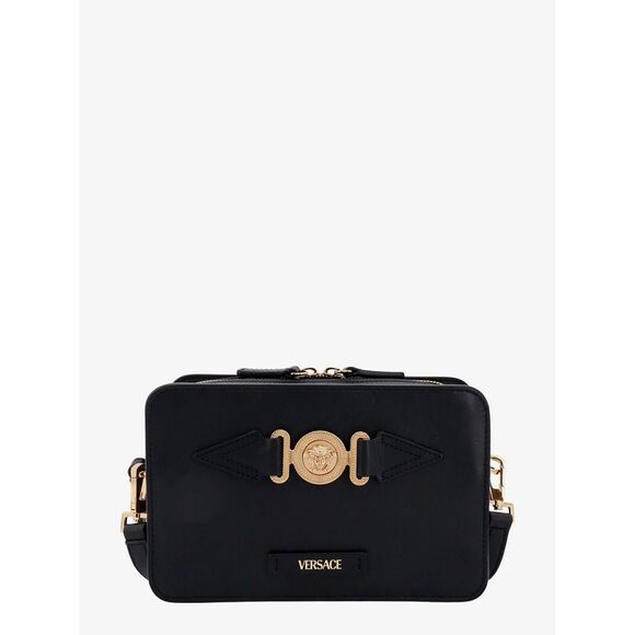 Versace | Bags | Versace Versace Man Black Shoulder Bags | Poshmark